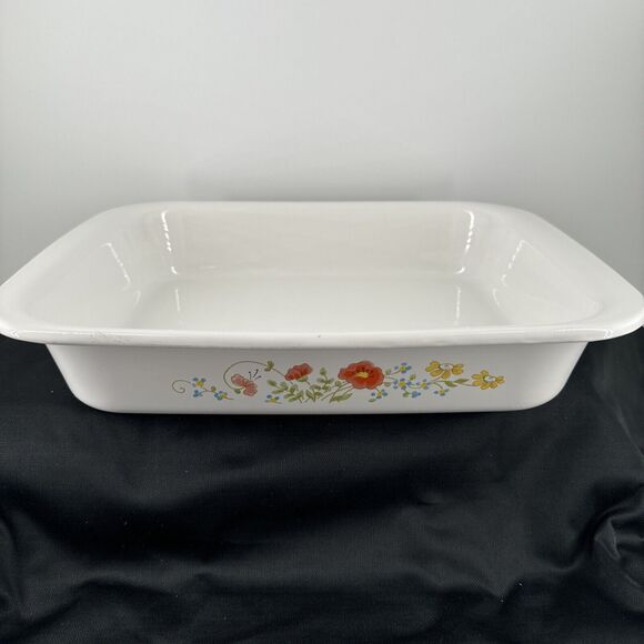 Corningware | Kitchen | Corning Ware Wildflower Open Roaster A27 ...